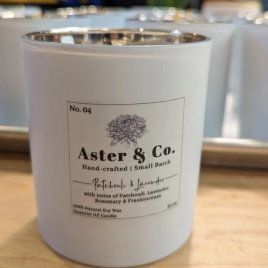 Coconut White Glass 10oz Candle | Aster & Co.