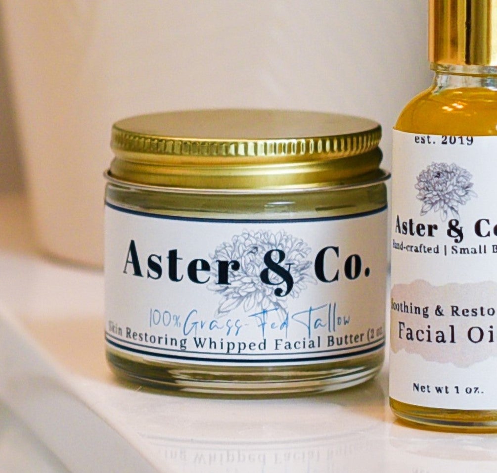 100% Grass Fed Tallow Facial Products | Aster & Co.